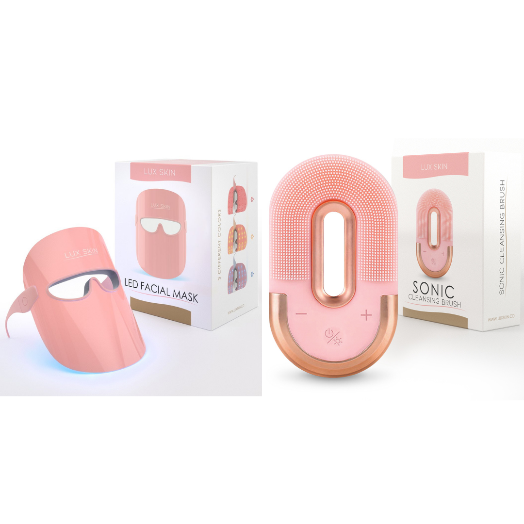 LUX SKIN® LED Facial Mask & Sonic Cleansing Brush – LUX SKIN EUROPE